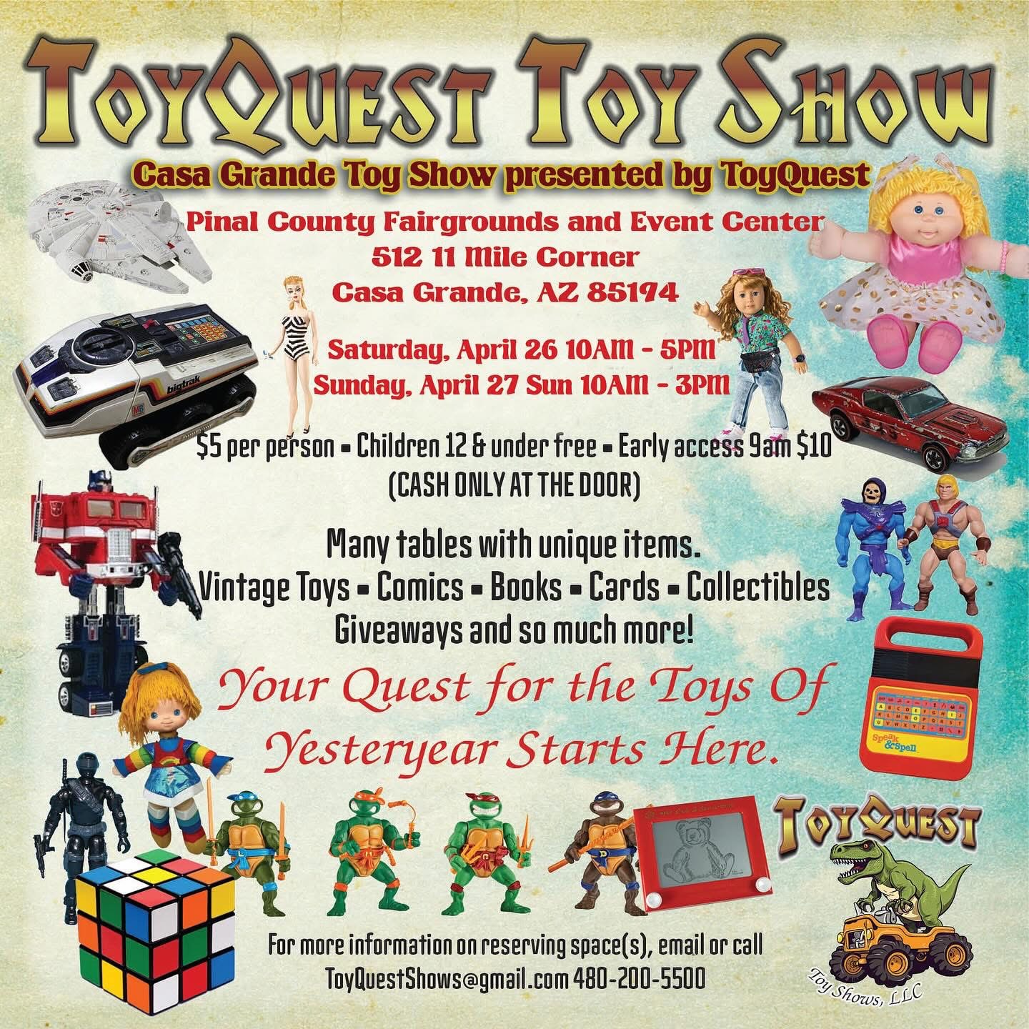 Upcoming Events – ToyQuest Toy Shows, LLC